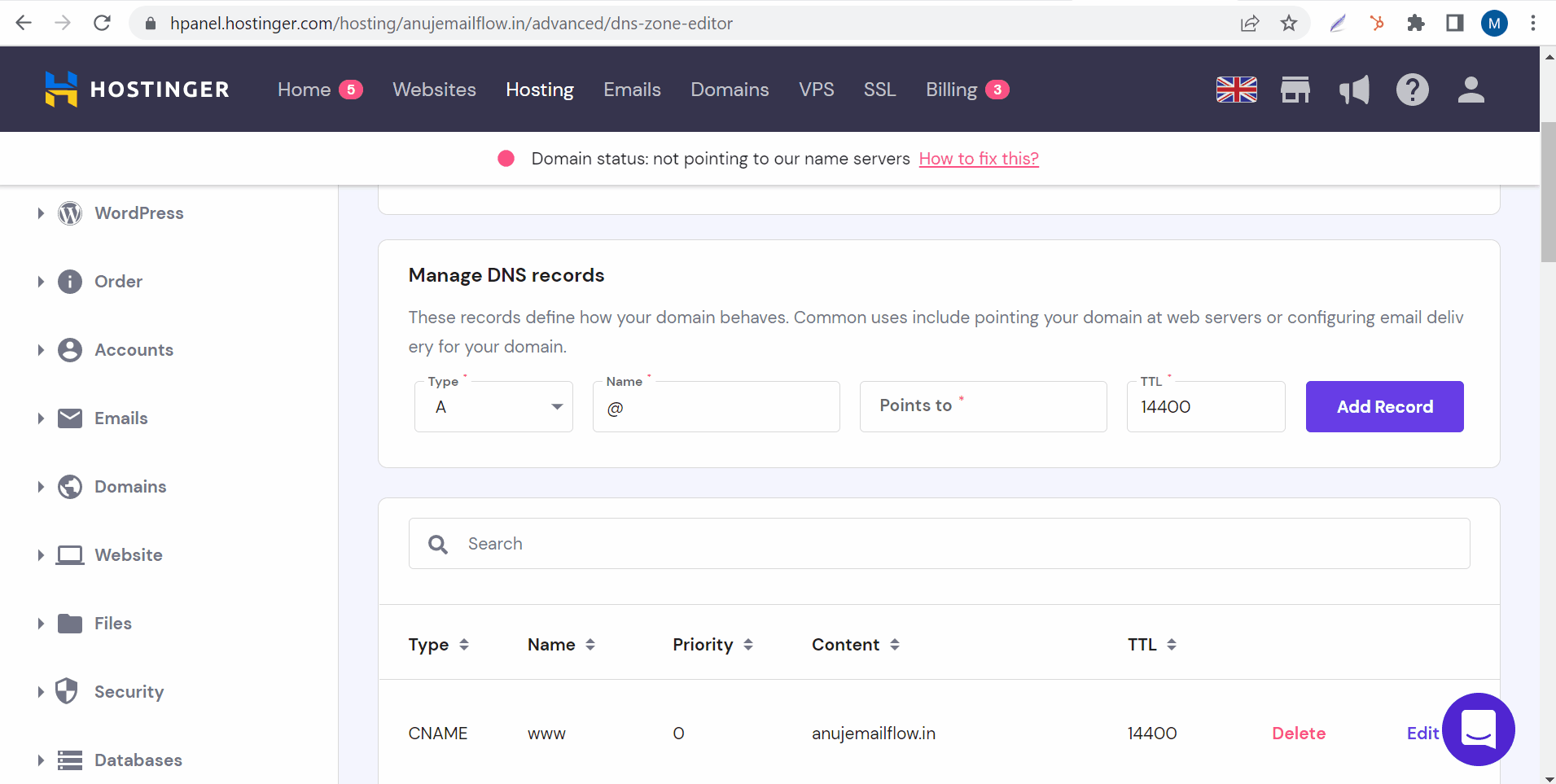 Add DKIM record on Hostinger Control Panel – Titan Mail