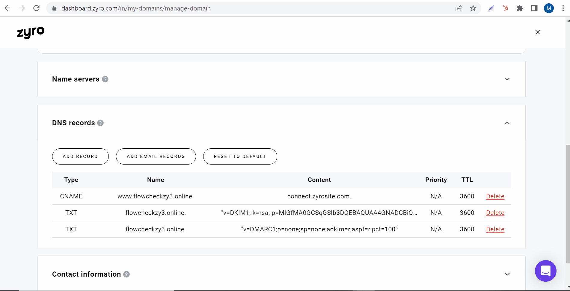 Setup Titan MX and TXT records for Zyro – Titan Mail Setup Titan MX and TXT records for Zyro – Titan Mail