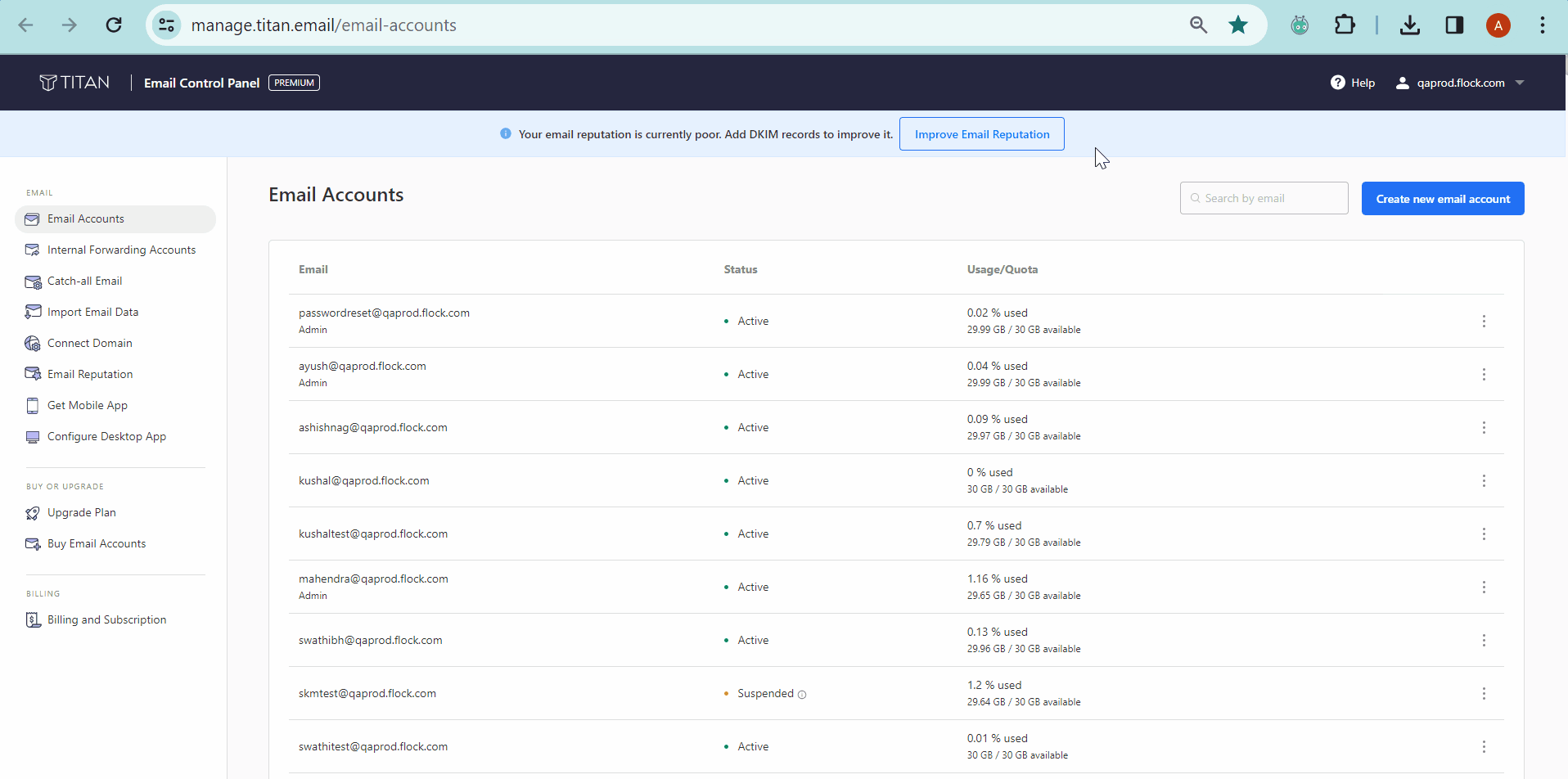 Set up DKIM Record – Titan Mail