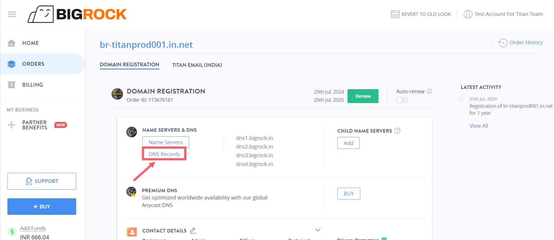 Setup Titan MX and TXT records for BigRock – Titan Mail