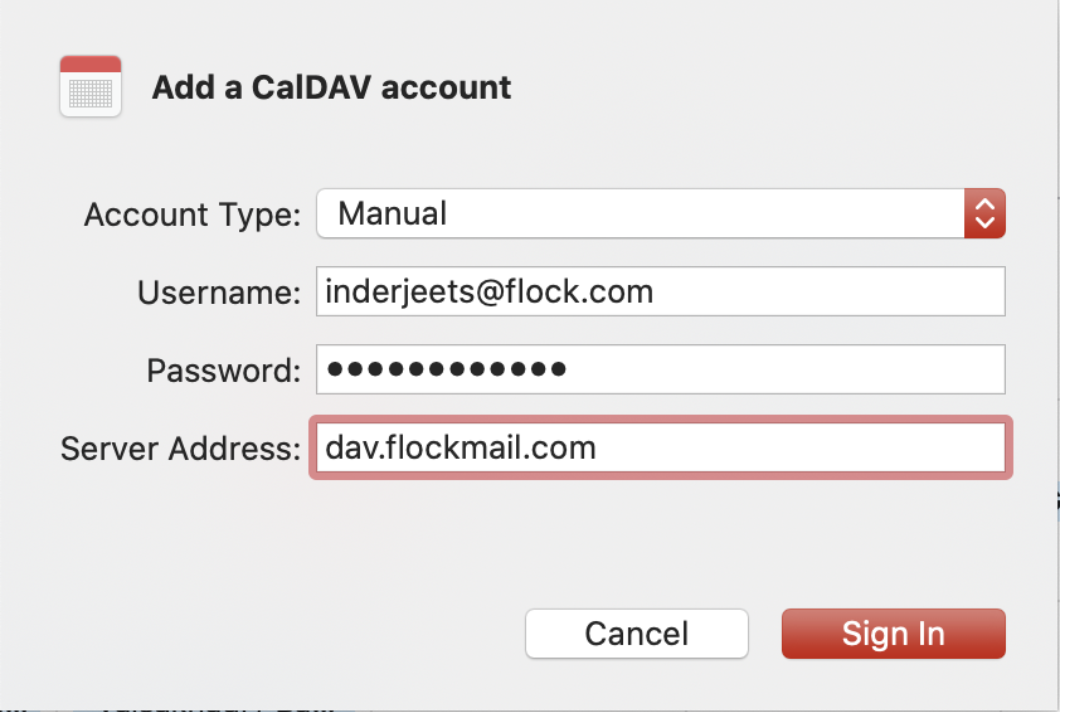 Configure CalDAV – Titan Mail